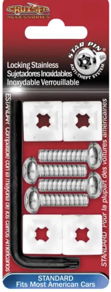 Stainless Star Pin Locking License Plate Fasteners – VIP Auto Appearance